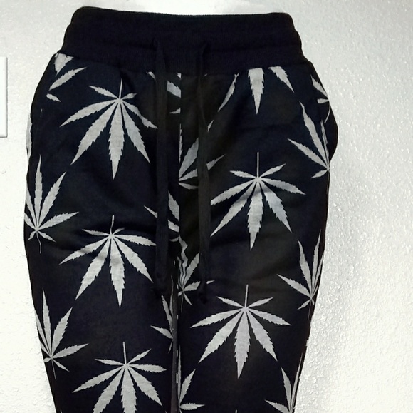 Pants & Jumpsuits | New Black Marijuana Pants | Poshmark
